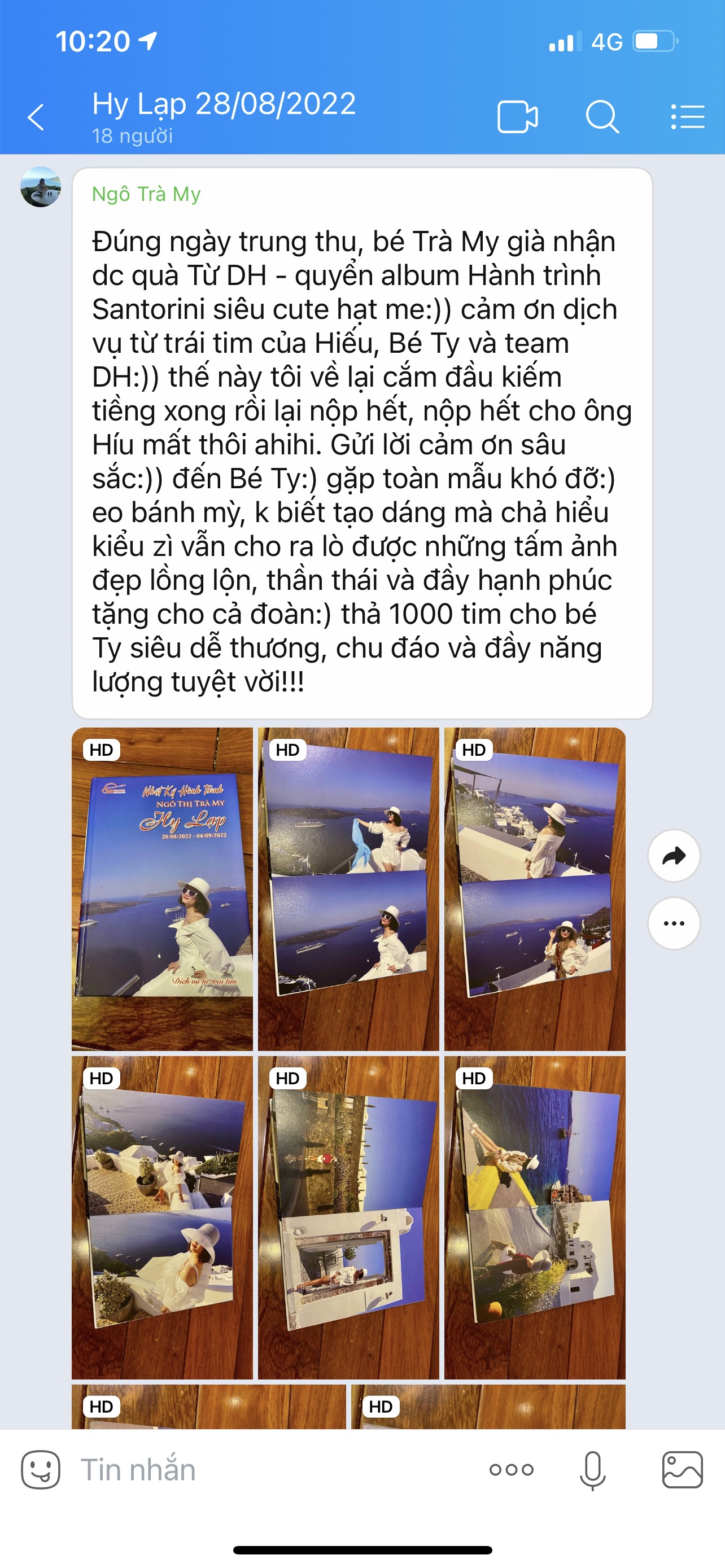 CẢM NHẬN NGÔ TRÀ MY VỀ CHUYẾN HY LẠP 28/08 - 04/09/2022